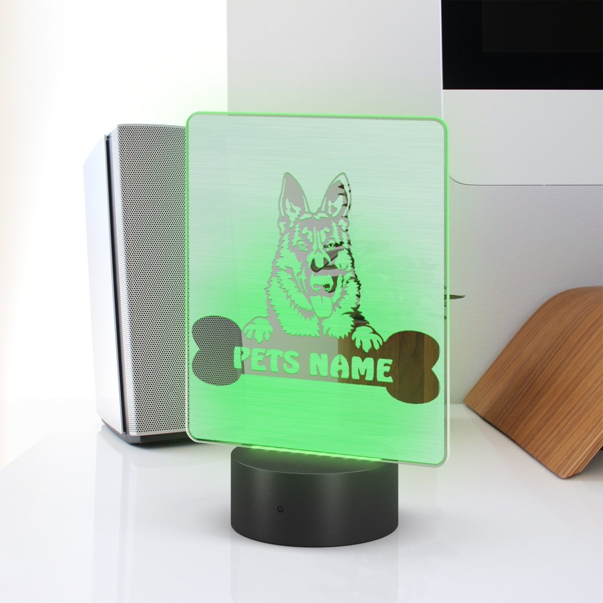 Customized German Shepherd LED Sign – Best Friends Art