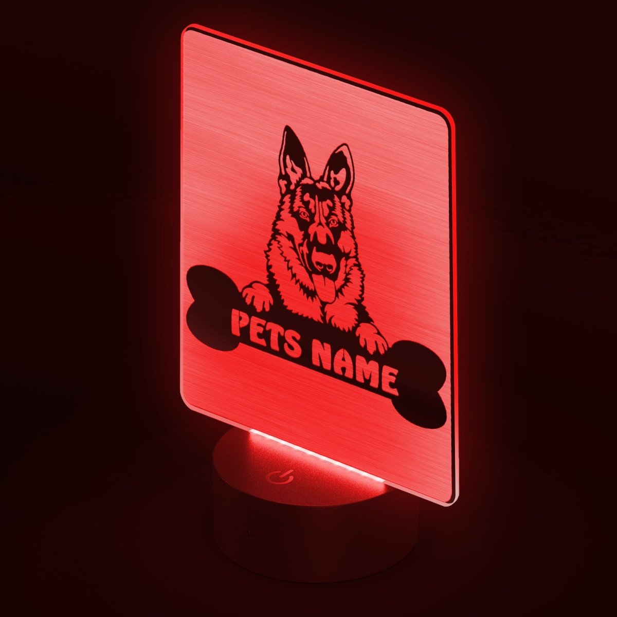 Customized German Shepherd LED Sign – Best Friends Art